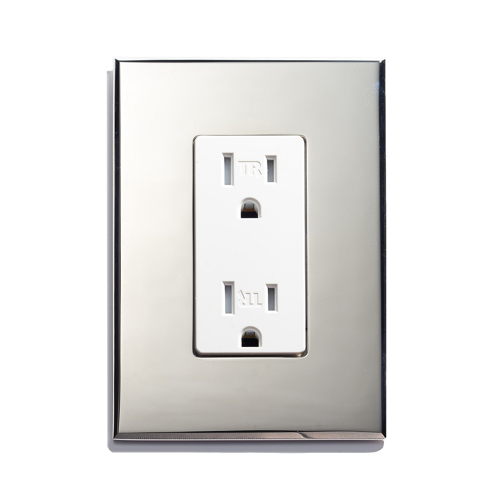 Premium Decora Cover Plate - Polished Nickel - Meljac North America