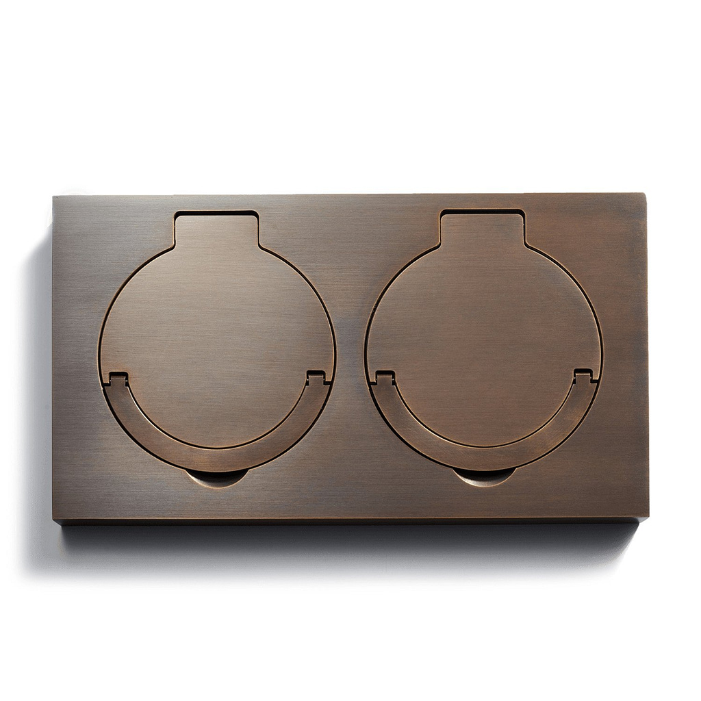 Premium Double Floor Outlet - 180 x 100 - Dark Bronze - Meljac North ...