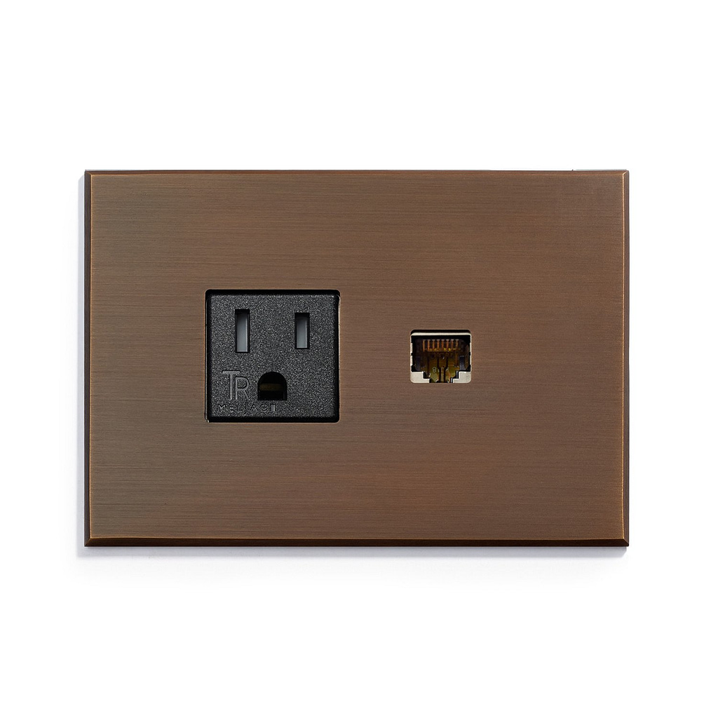 Premium Double Wall Outlet - Medium Bronze - Meljac North America