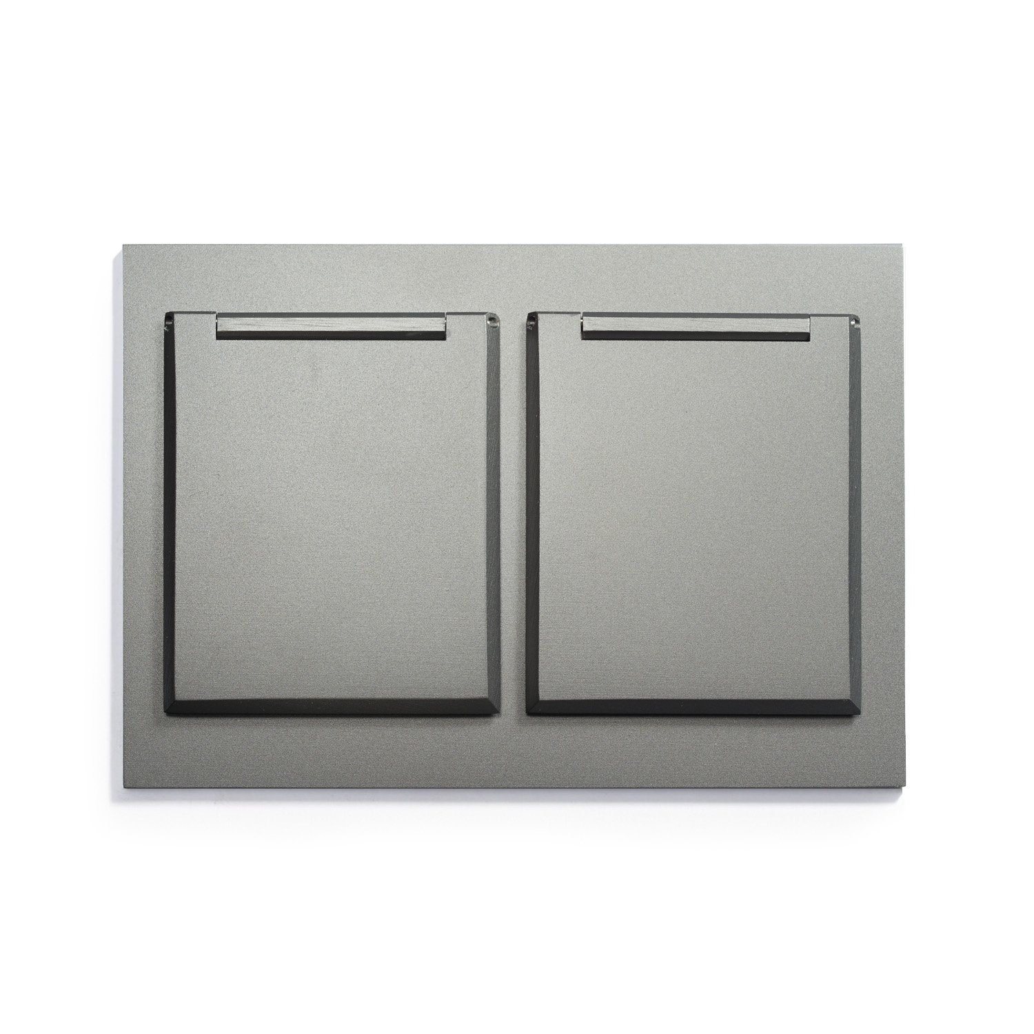 Premium Double Wall Outlet with Covers - Gray Gunmetal - Meljac North ...