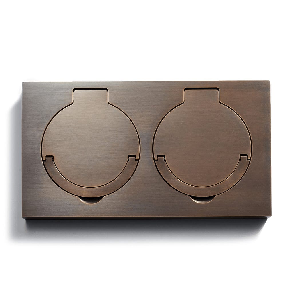 Premium Double Floor Outlet - 180 x 100 - Dark Bronze - Meljac North ...