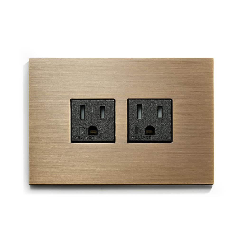 Premium Double Wall Outlet - Medium Bronze - Meljac North America