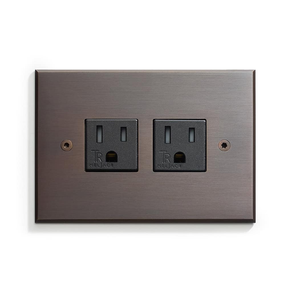 Premium Double Wall Outlet - Dark Bronze - Meljac North America