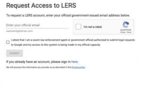 Contact Google Law Enforcement Request System - Rexxfield